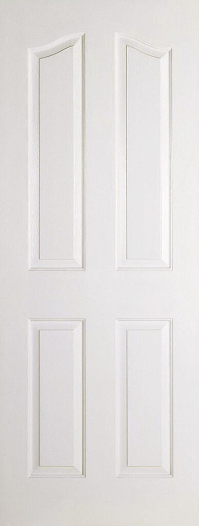 MAYFAIR 4P SHAPED TOP WHITE MOULDED – Crown Doors